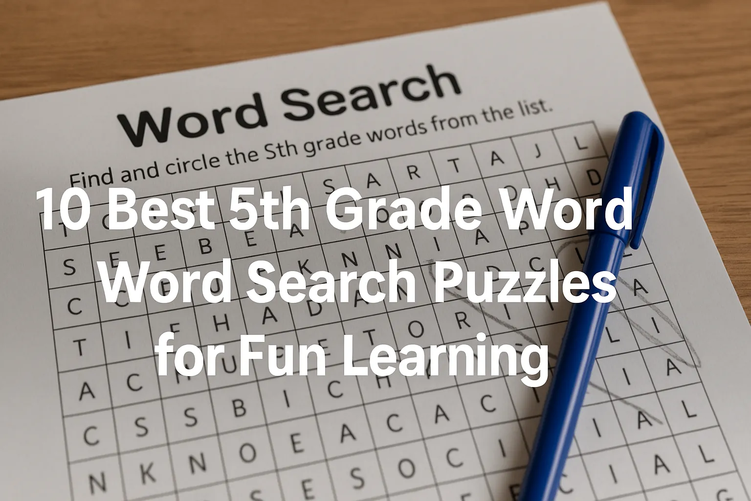10 Best 5th Grade Word Search Puzzles for Fun Learning