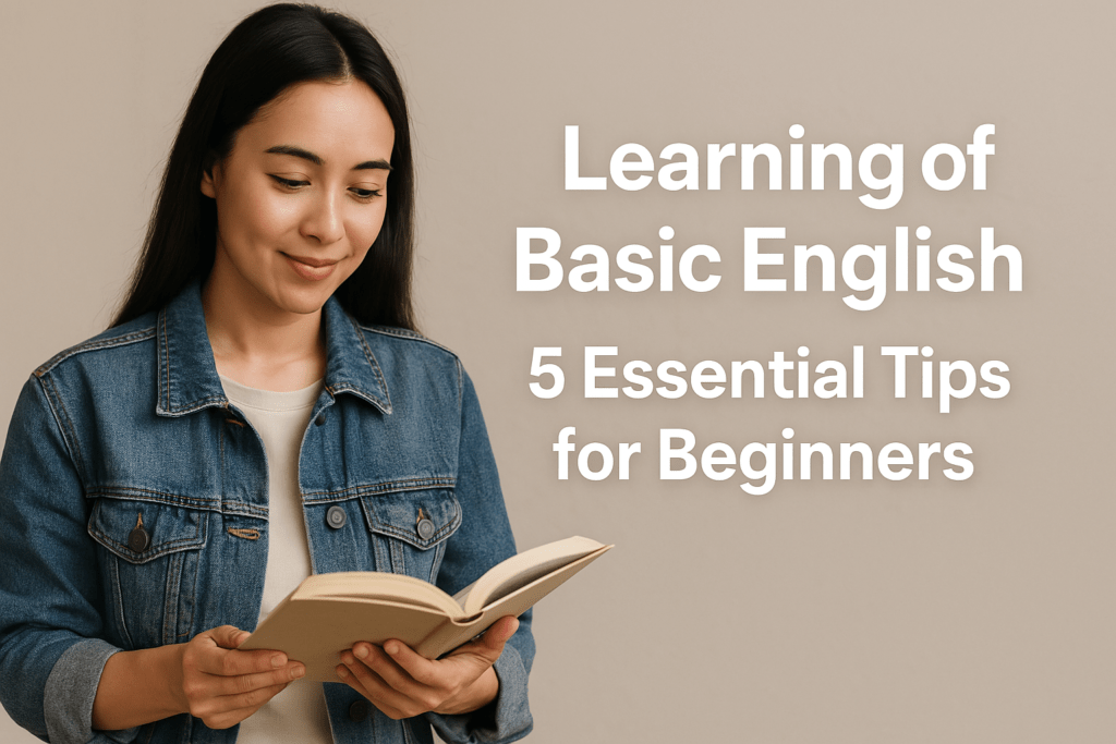 Learning of Basic English 5 Essential Tips for Beginners