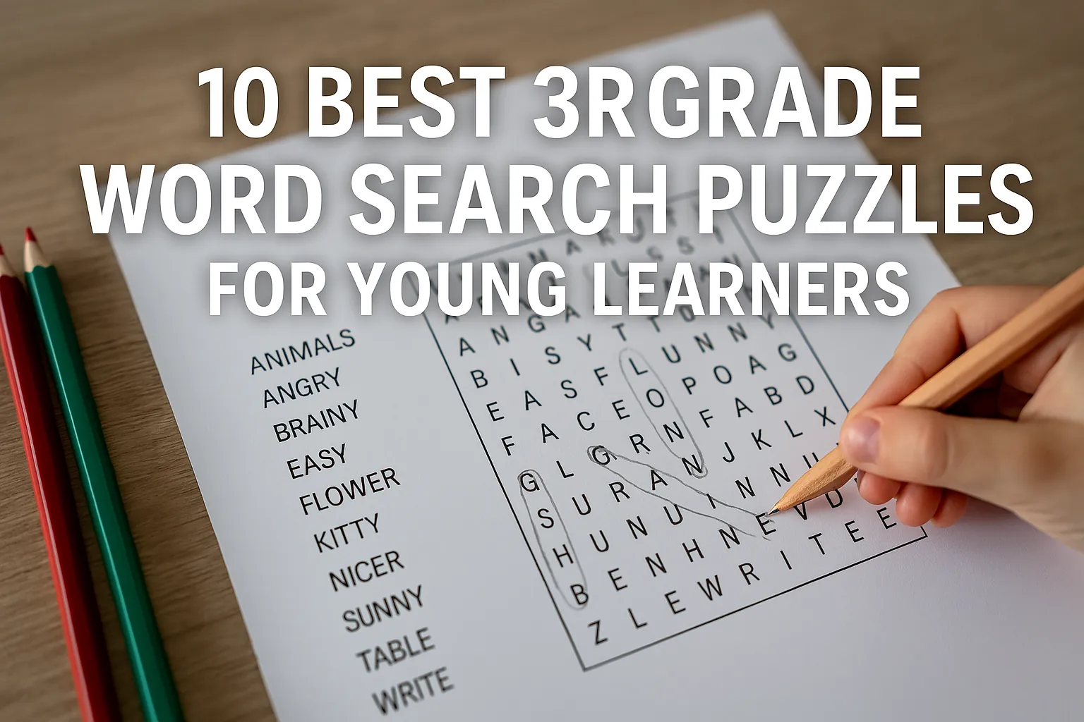 10 Best 3rd Grade Word Search Puzzles for Young Learners