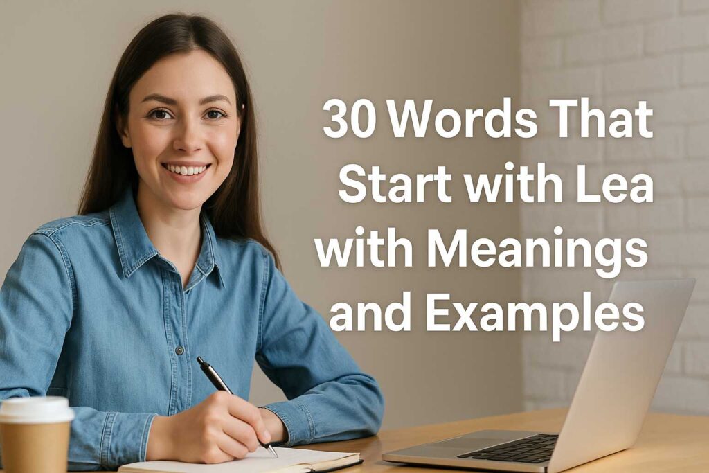 30 Words That Start with Lea with Meanings and Examples