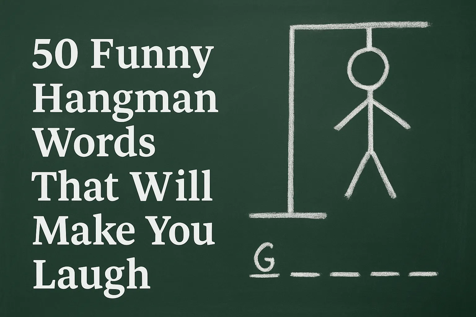 50 Funny Hangman Words That Will Make You Laugh