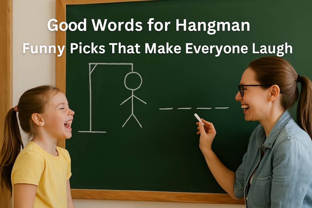 Good Words for Hangman Funny Picks That Make Everyone Laugh