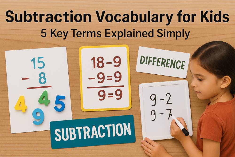 Subtraction Vocabulary for Kids 5 Key Terms Explained Simply