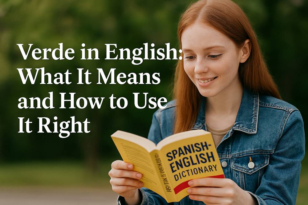 Verde in English What It Means and How to Use It Right