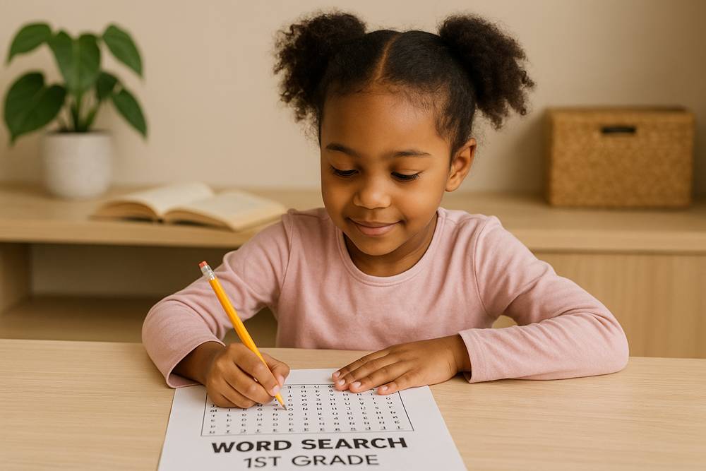 1st Grade Word Search 6 Simple Puzzles for Early Learners