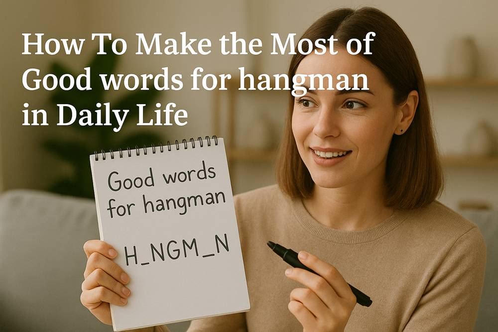 Good Words for Hangman Funny Picks That Make Everyone Laugh